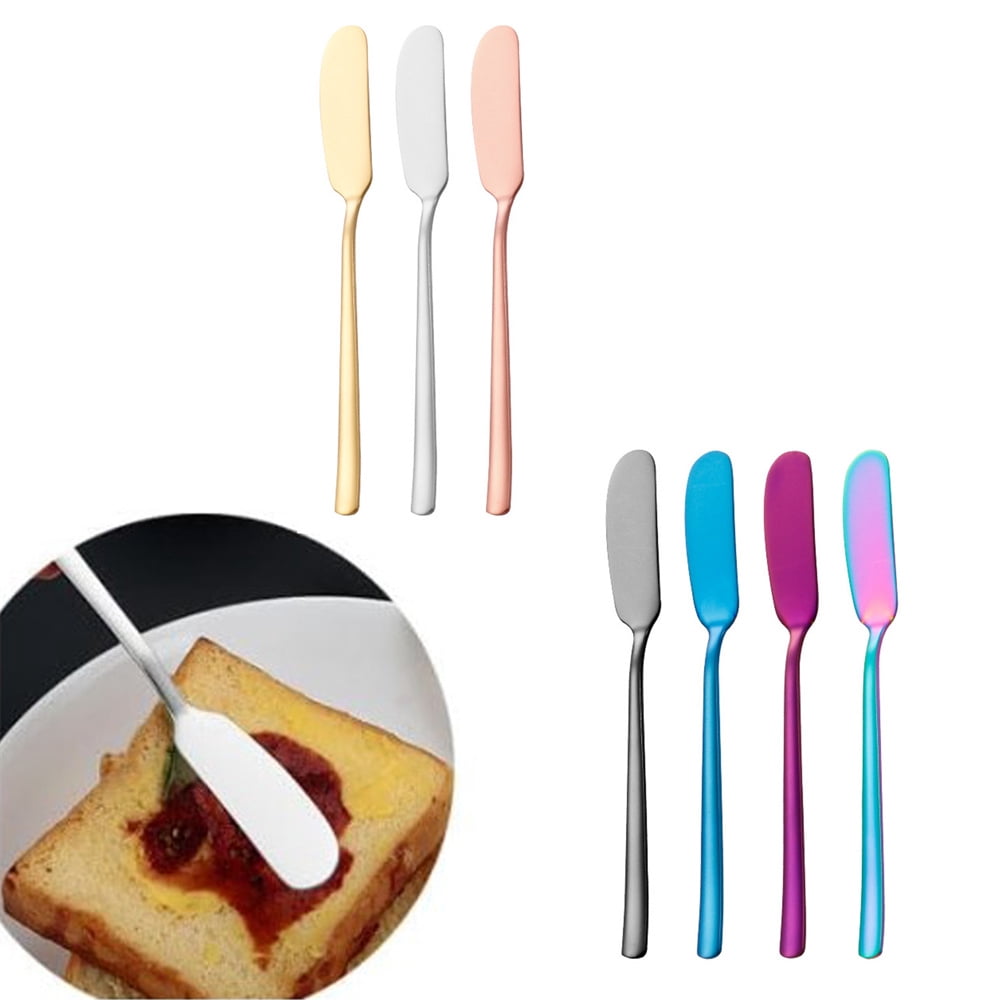 Triani 7Pcs Stainelss Steel Butter Spreader Knives Breakfast Spreads ...