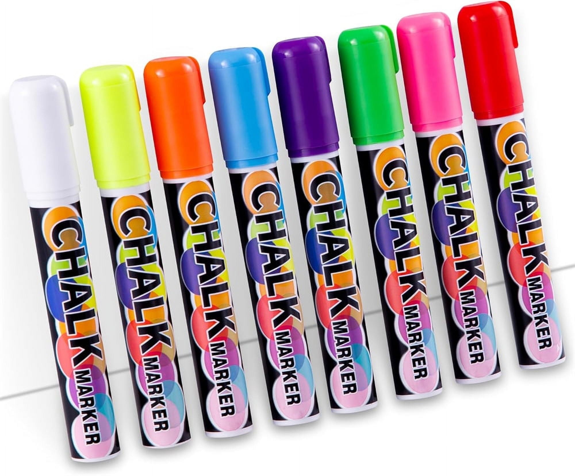 Triani 8 Colors Window Chalk Markers Car Window Markers 10MM Thick Tip ...