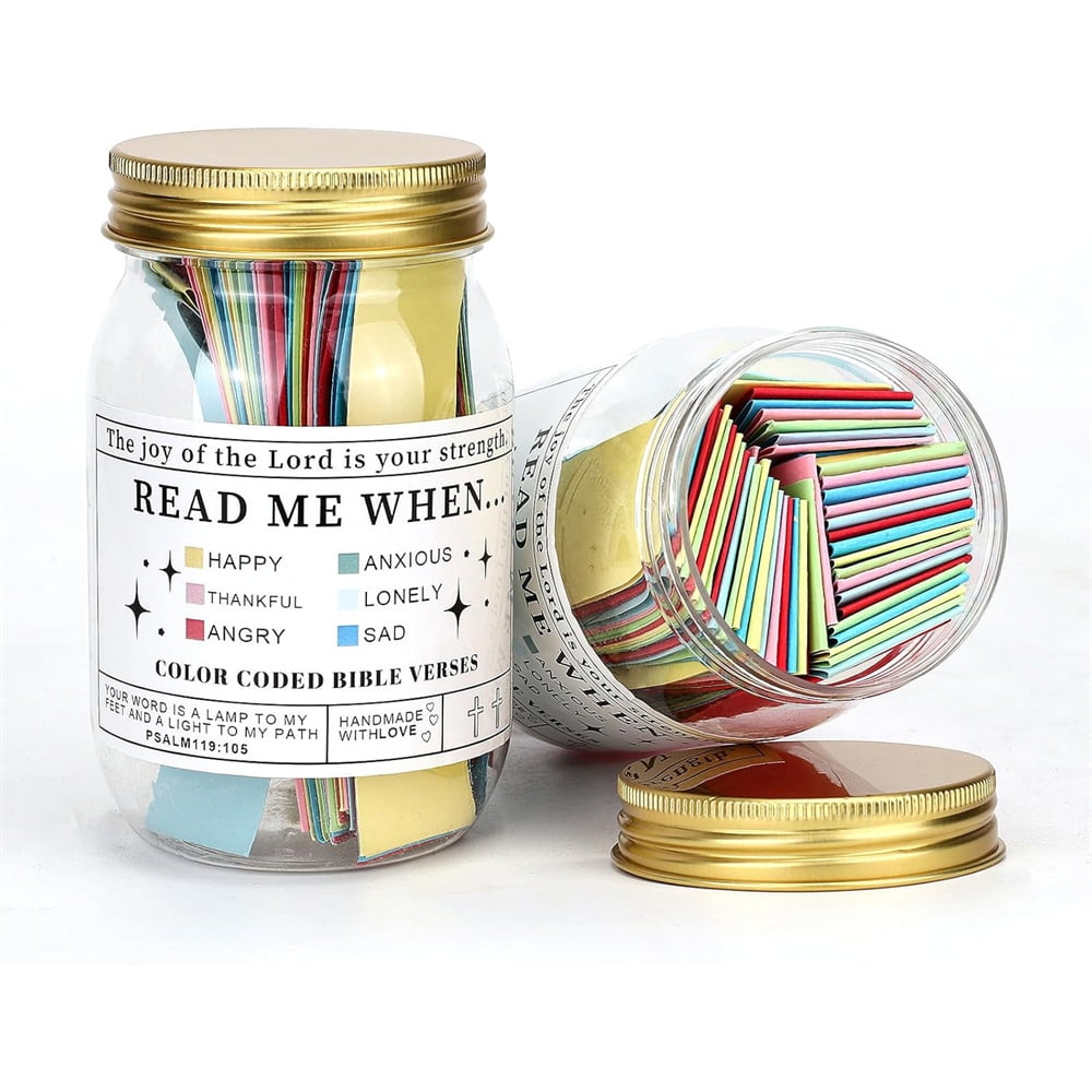 Triani Bible Verses For Emotions And Feelings Scripture Jar with ...