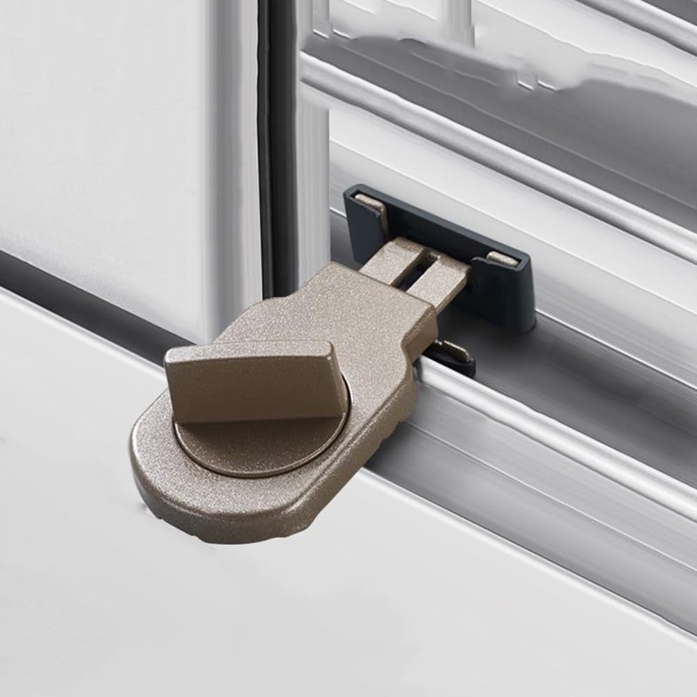 Triani Adjustable Sliding Window Locks with Rubber Covered Wedge Door ...