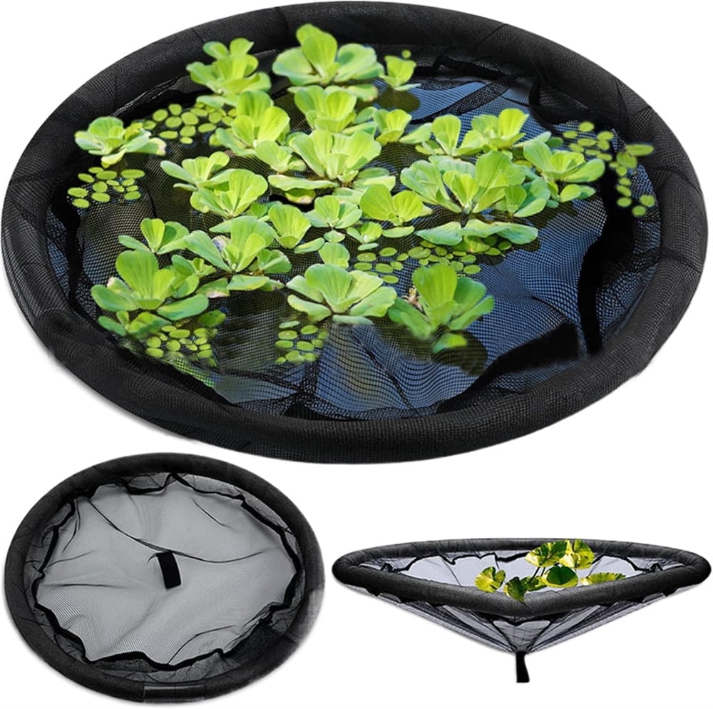 Triani Floating Flora Fish Barrier 24.8" Round Floating Island Plant ...