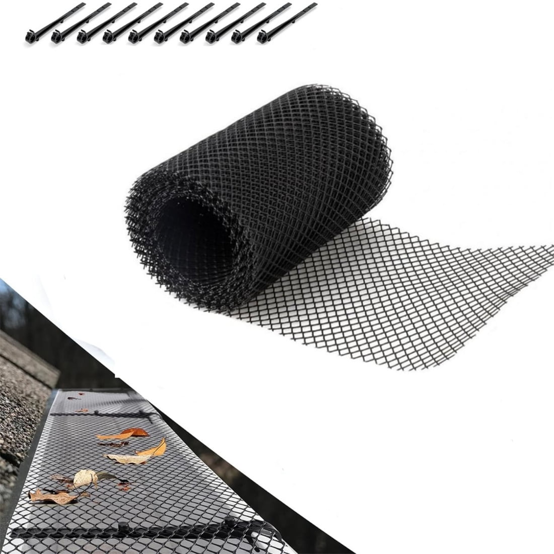 Triani Gutter Guard Mesh,Micro-mesh Gutter Guards,Plastic DIY Gutter ...