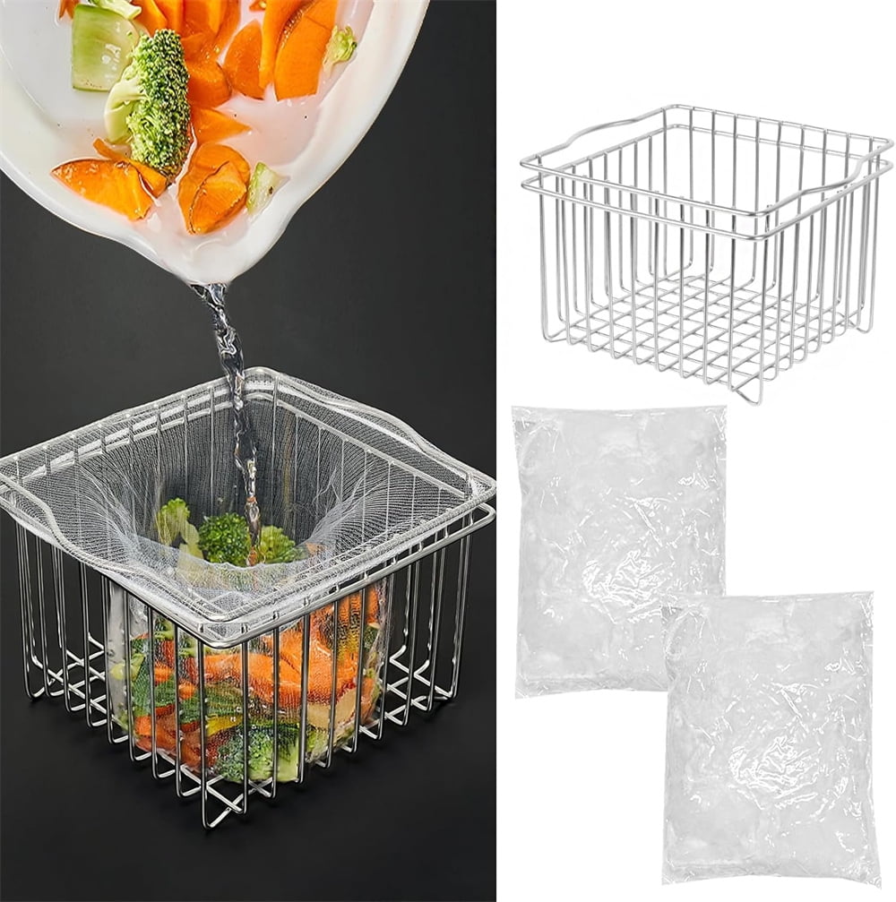 Triani Kitchen Sink Drain Strainer Basket with 100pcs Sink Strainer Net ...