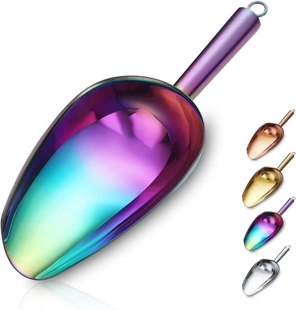 Triani Metal Ice Scoop for Ice Maker Ice Bucket Kitchen Freezer 6 Oz ...