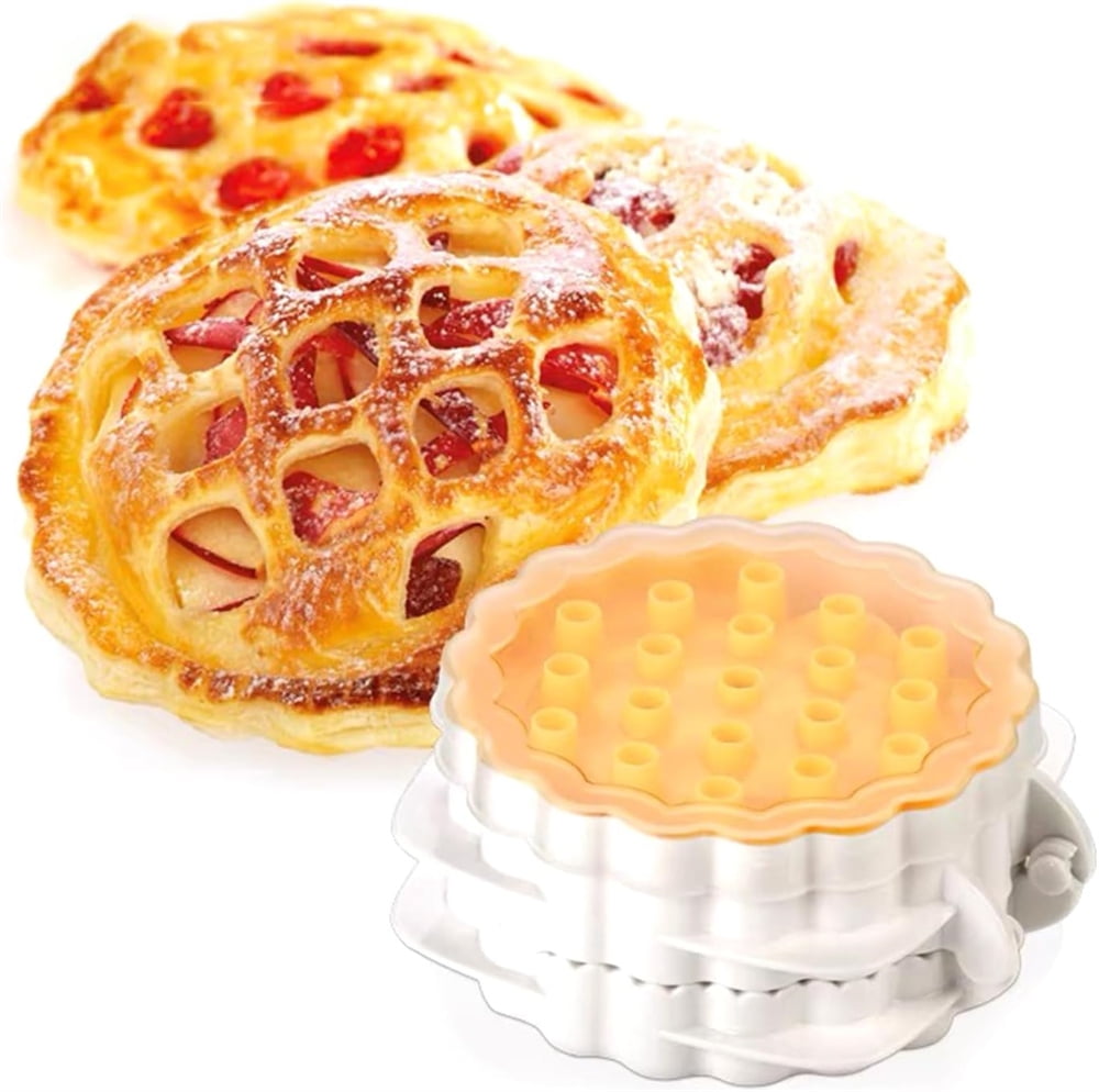 Triani Mini Pie Plate Pocket Pie Mold Manual Dough Sheeter 3 Shapes ...