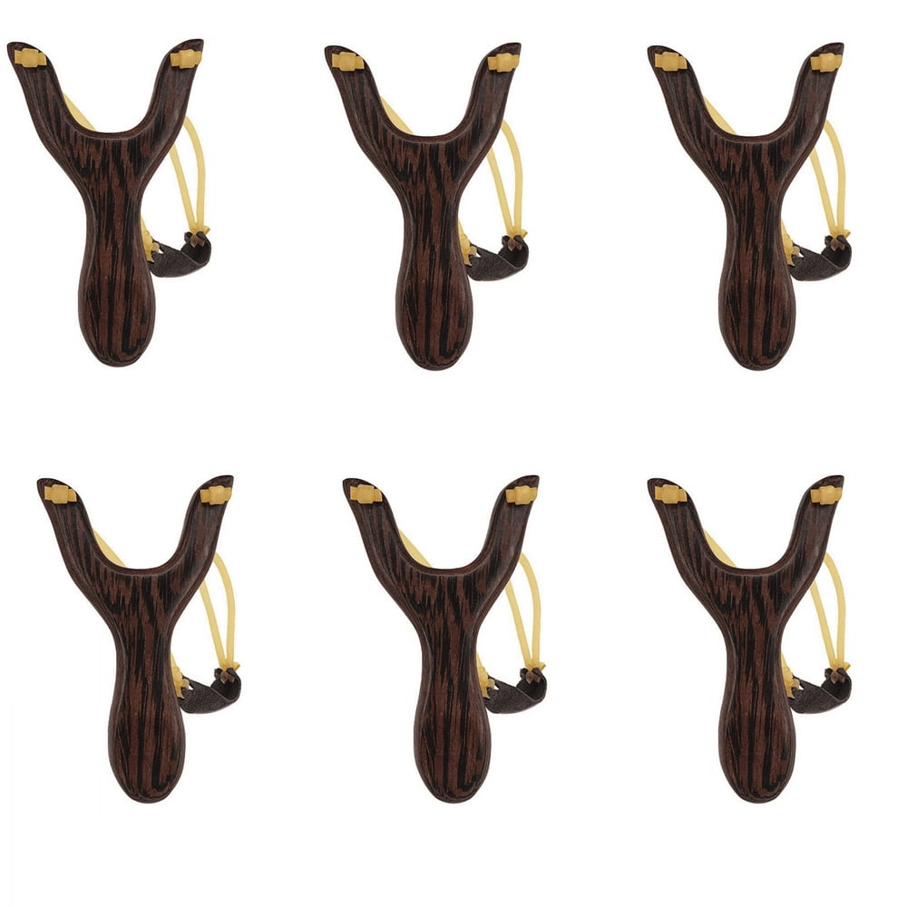 Triani 6Pcs Solid Wooden Slingshot Toys with Classic Construction ...