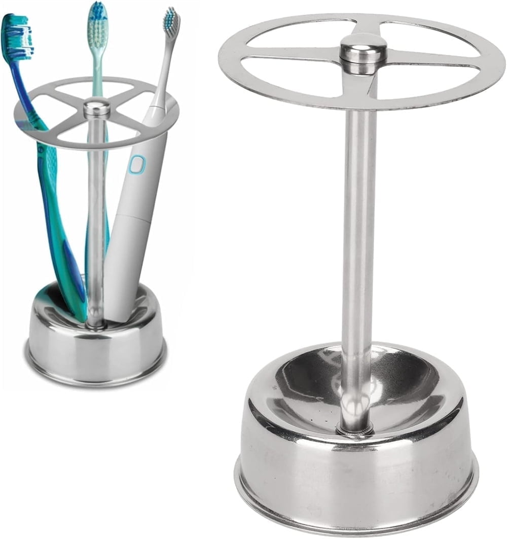 Triani Stainless Steel Toothbrush Holder Stand Multi-Functional Storage ...