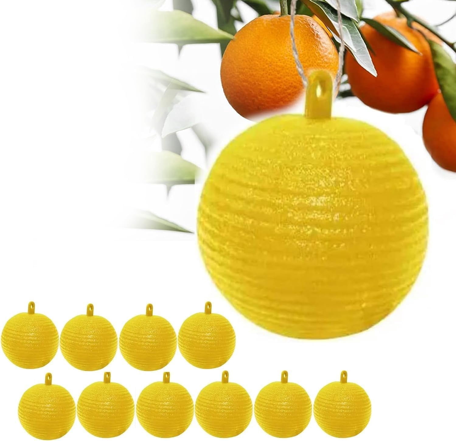 10 Pcs Sticky Fruit Fly Trap Ball Adhesive Fly Catching Ball Sticky ...