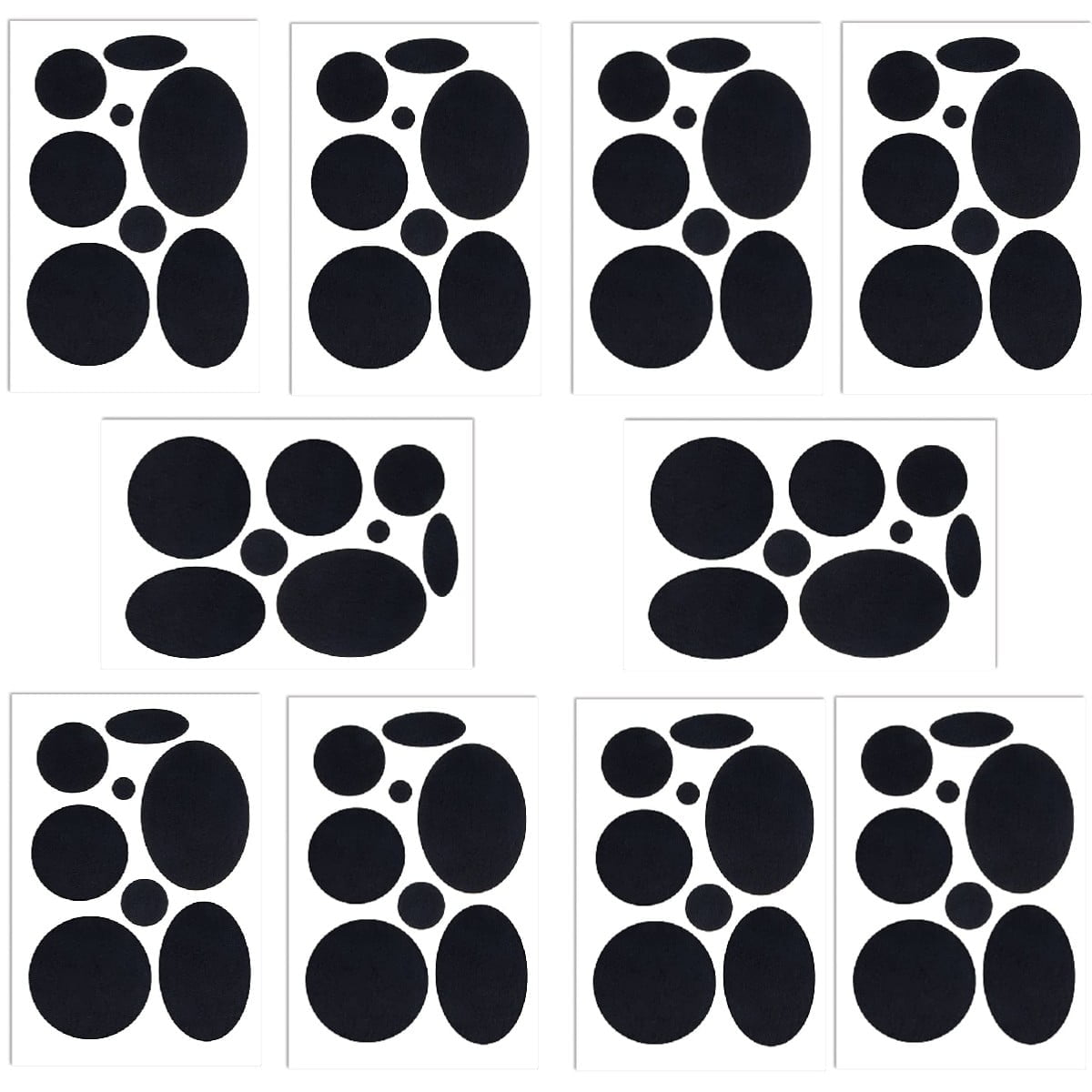 Trianu 10 Sheets/80 Pieces Down Jacket Patches Nylon Repair Tape Self ...