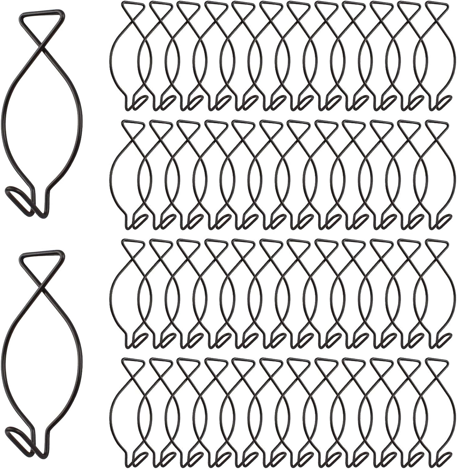 Trianu 100 Pcs Drop Ceiling Clips Hanging Ceiling Hooks Suspended ...