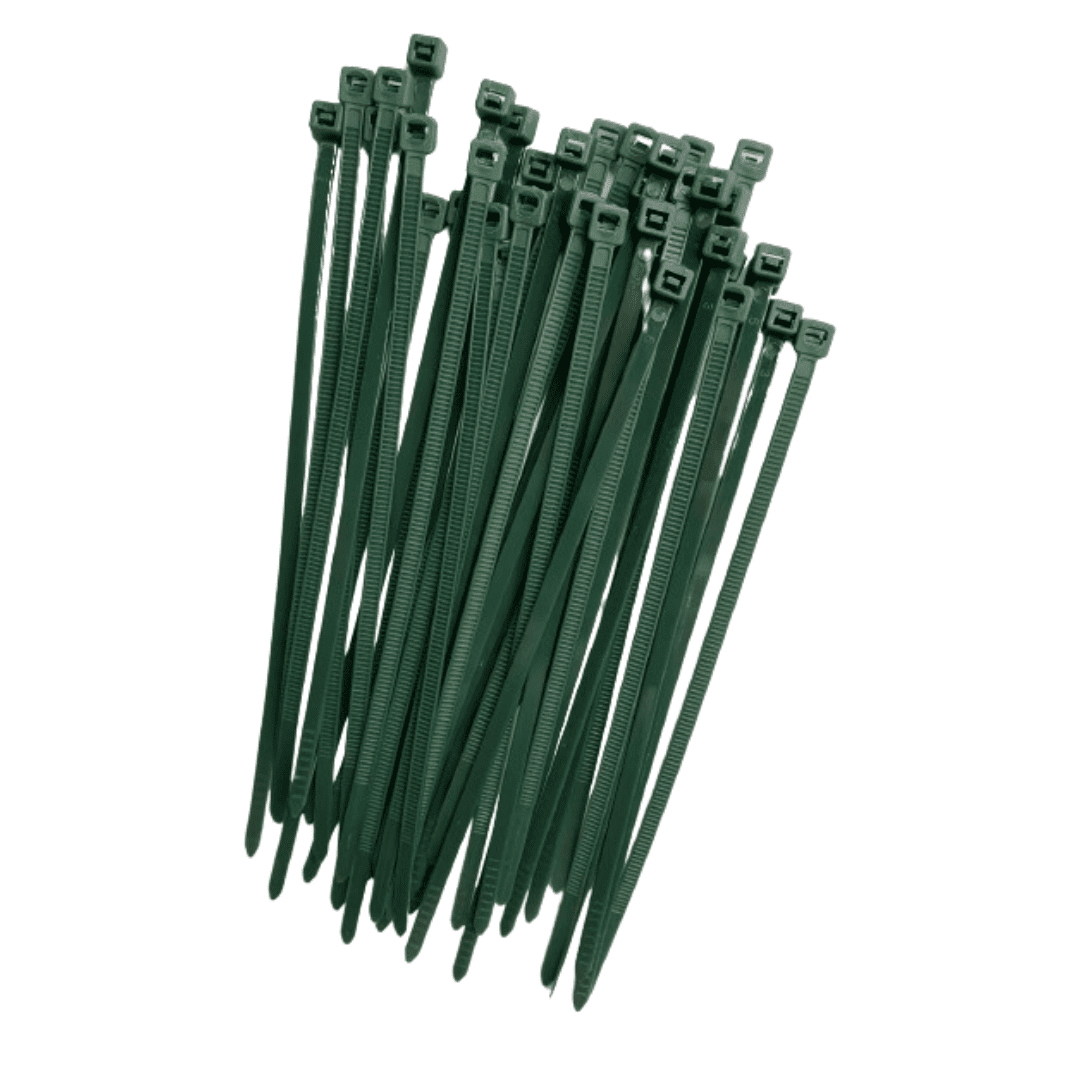Trianu 1000Pcs Garden Green Zip Tie, 3.93inch 3 mm Nylon UV Resistant ...