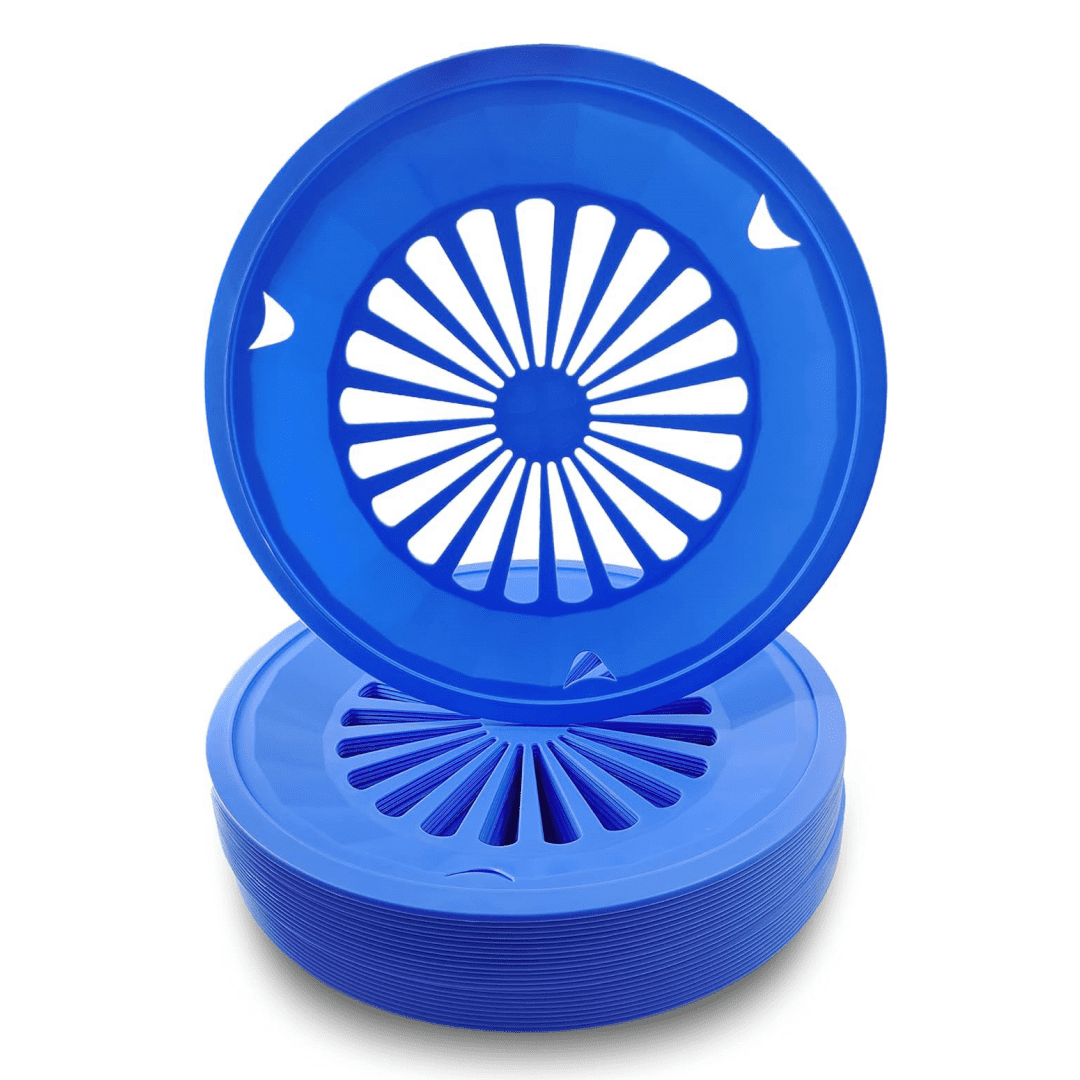 Trianu 12 Pcs Plastic Paper Plate Holders 10.34 inch Reusable Paper ...