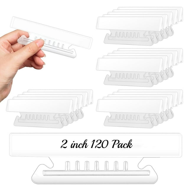 Trianu 120 Pcs File Folder Tabs, Hanging File Folder Tabs with Inserts ...