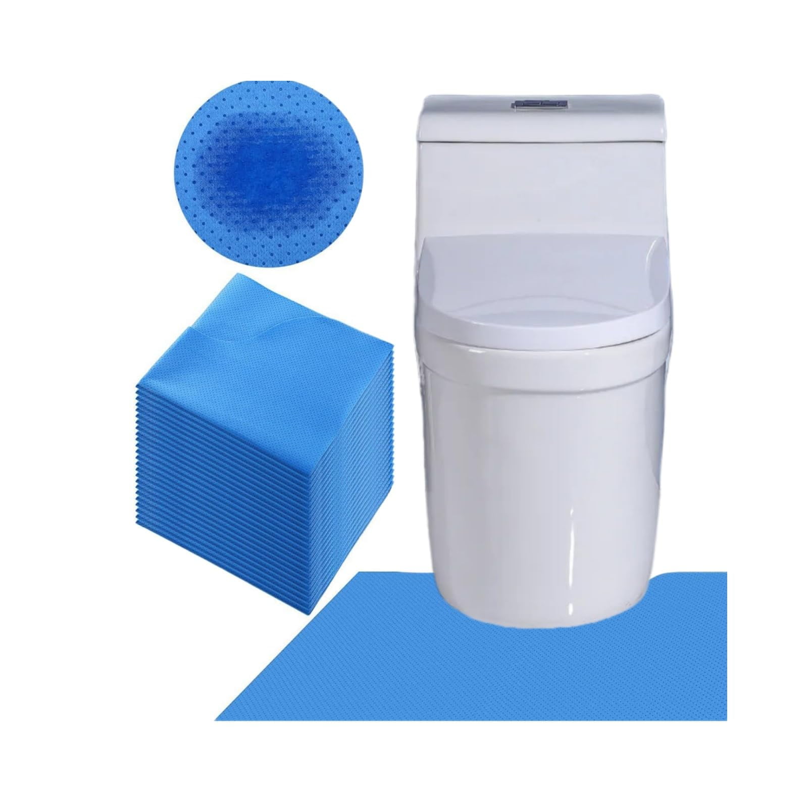 Trianu 12Pcs Disposable Toilet Mats, 20 x 22inch Super Absorbent Toilet ...