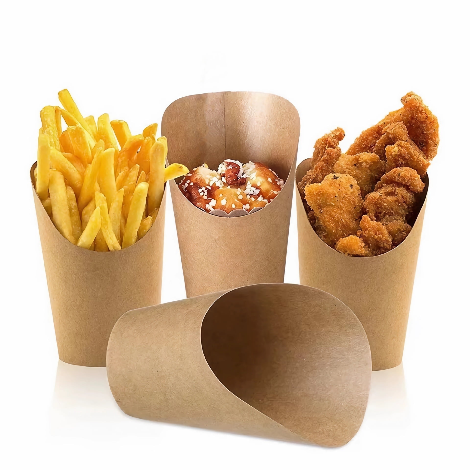 Trianu 14 oz Charcuterie Cups 50 Pcs Disposable French Fries Cups Brown ...