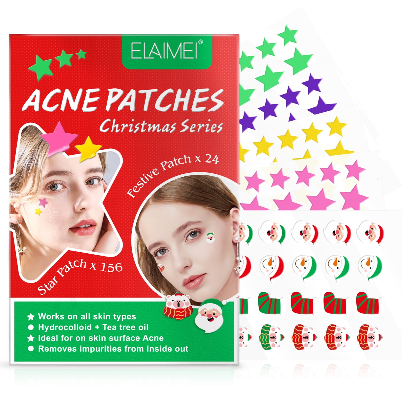 Trianu 180 Counts Pimple Patches for Face, Hydrocolloid Acne Patches ...