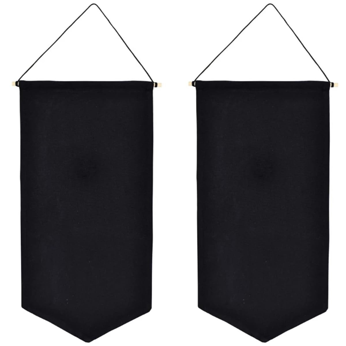 Trianu 2 Pack Blank Cotton Canvas Banners, Enamel Pin Wall Display ...