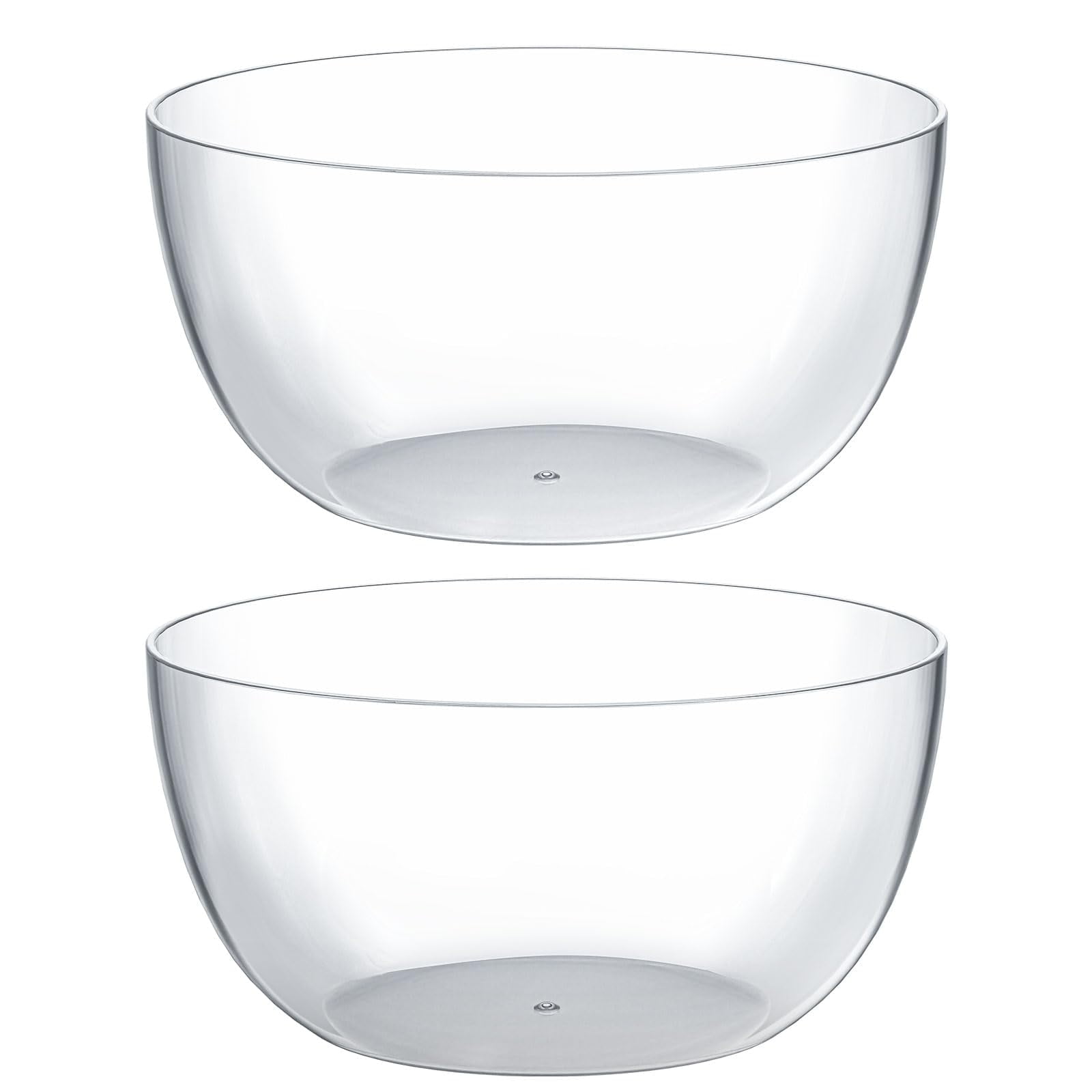 Trianu 2 Pack Salad Bowls 145oz Large Salad Serving Bowls Reusable ...