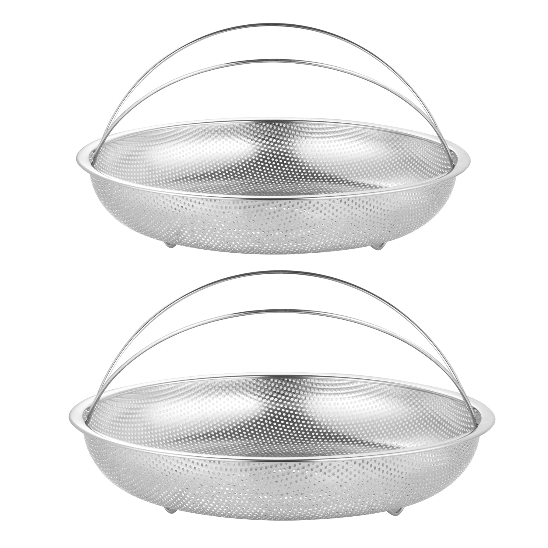Trianu 2 Pack Steamer Basket for Cooking, Stainless Steel Vegetable ...