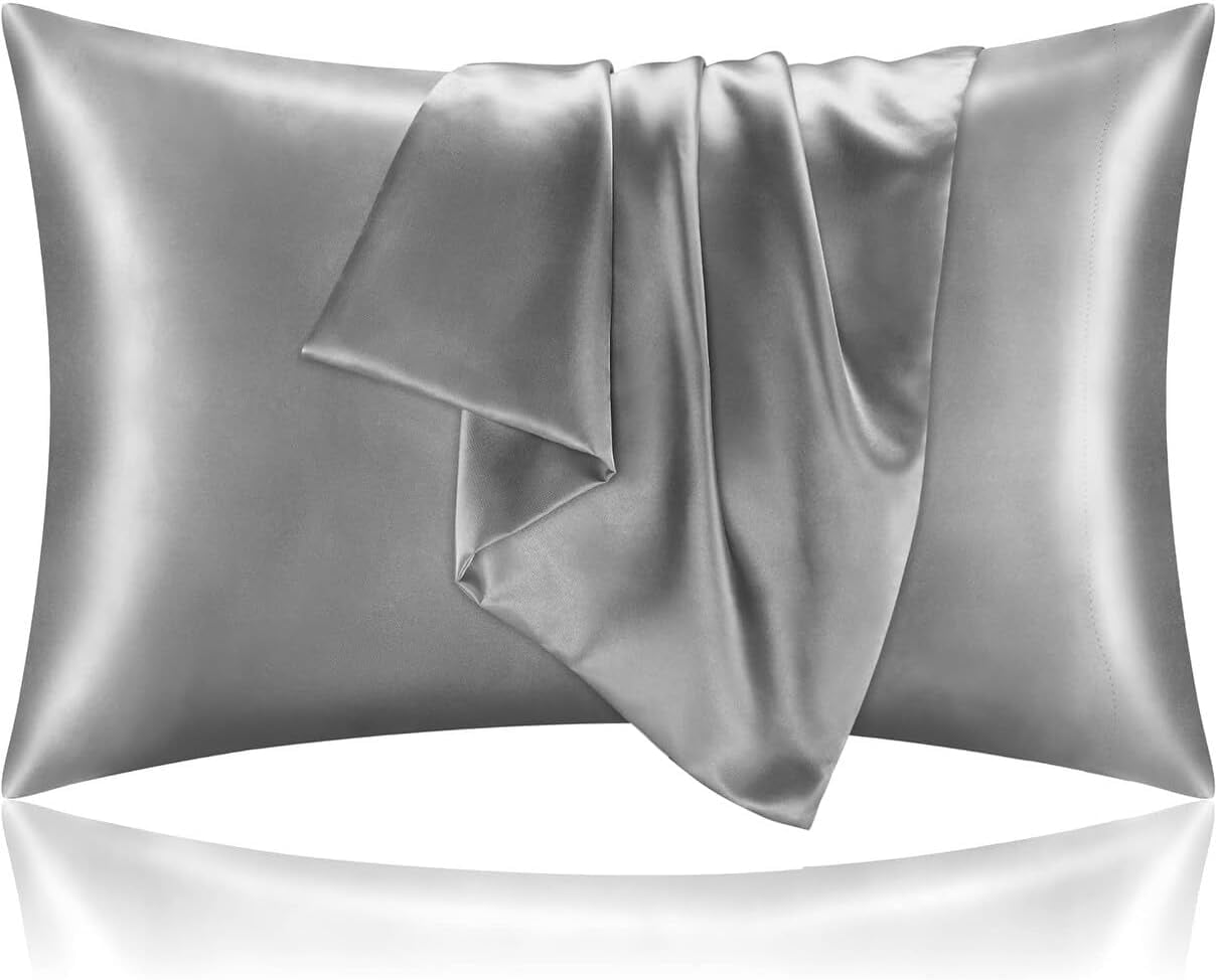 Trianu 2 Pcs Silk Satin Pillowcase for Hair and Skin , 20x26inch Slip ...