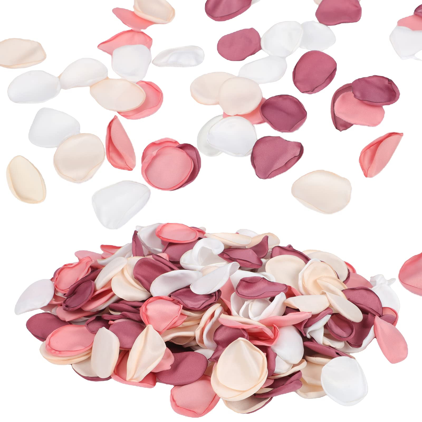Trianu 200 Pcs Artificial Pink Rose Petals for Romantic Night Flower ...