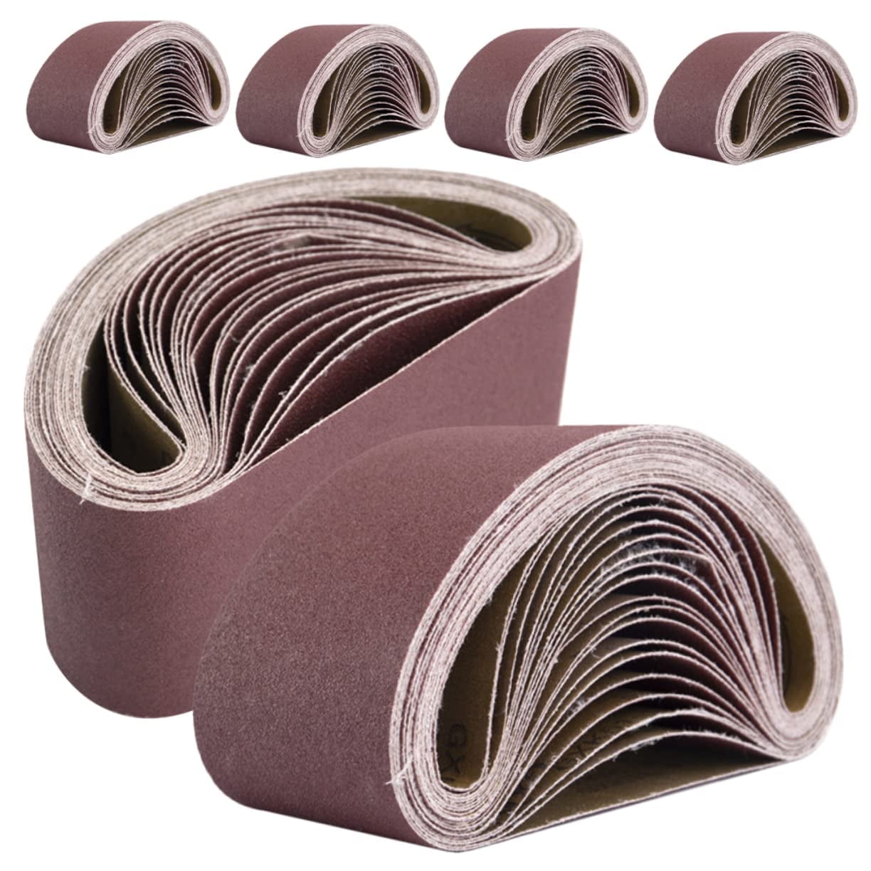 Trianu 12 Packs 3x21 Belt Sander Sanding Belts, Aluminum Oxide Sander ...