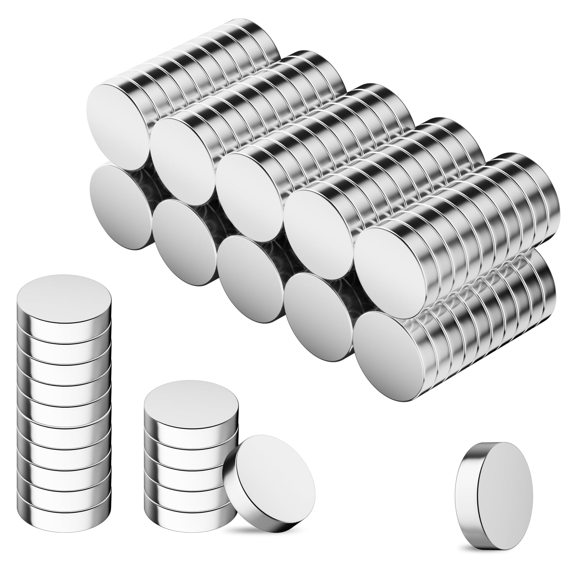 Trianu 240 Pcs Small Magnets, Refrigerator Magnets Rare Earth Magnets ...