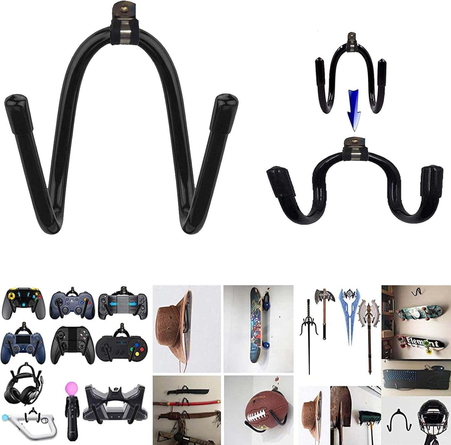 Trianu 2Pcs Pool Tool and Garage Tool Organizer - Wall Mounted Storage ...