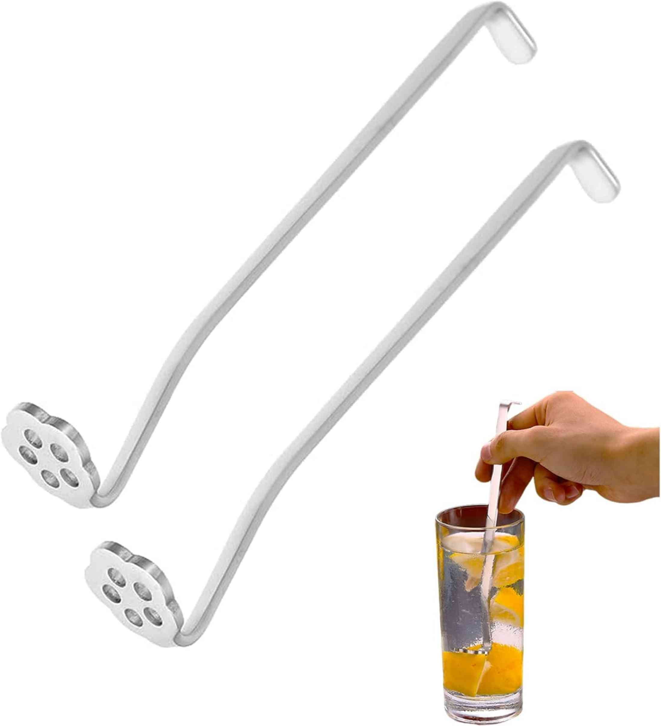 Trianu 2Pcs Stainless Steel Lemon Juicer Stirring Sticks, Portable ...