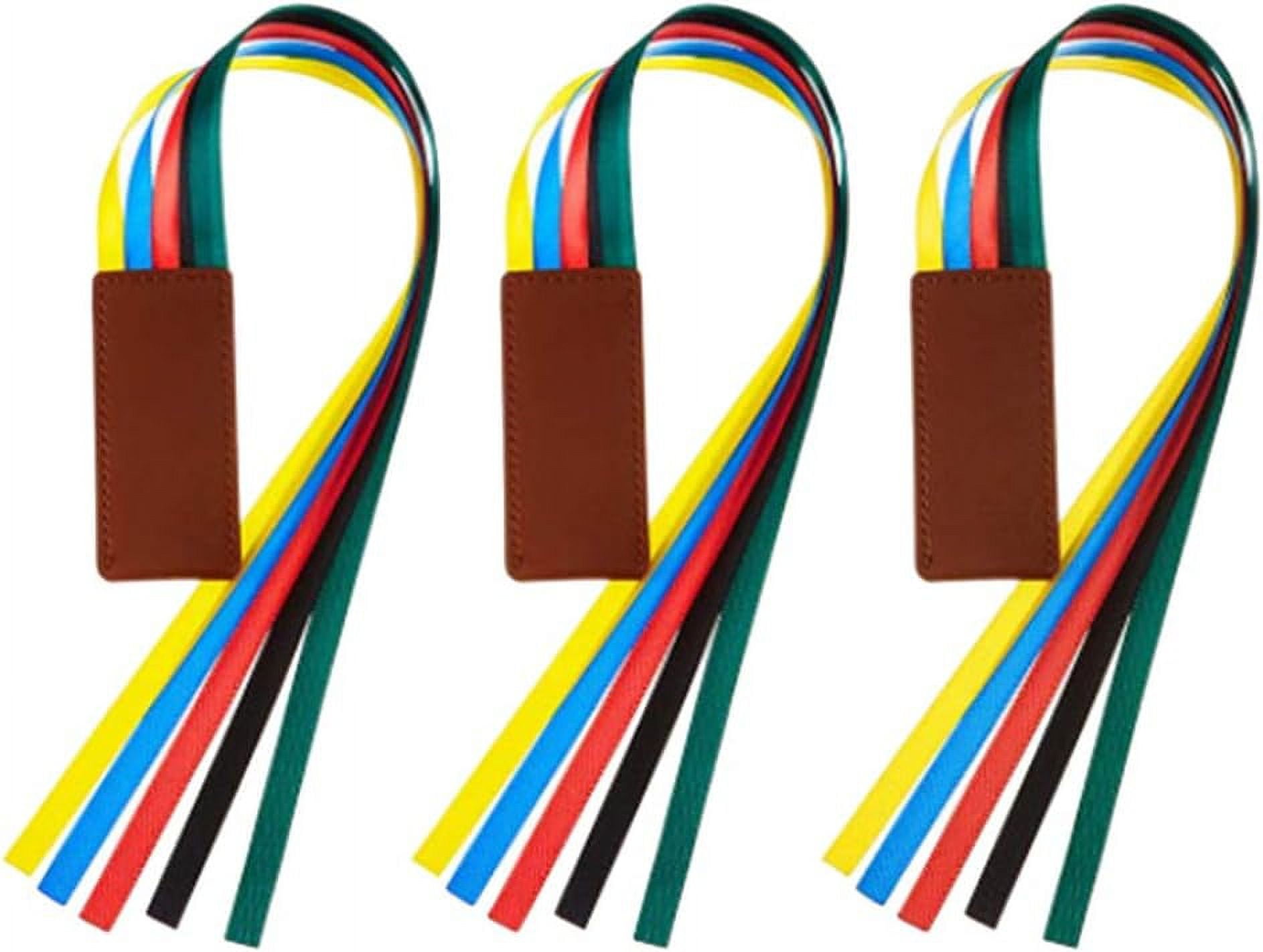 Trianu 3 Pack Bible Ribbon Bookmark Ribbon Markers Artificial Leather ...