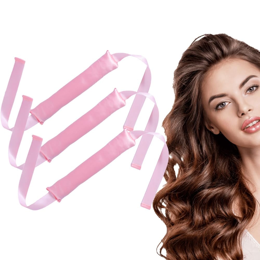 Trianu 3 Pack Satin Hair Curlers with Ribbon Rollers for Overnight ...