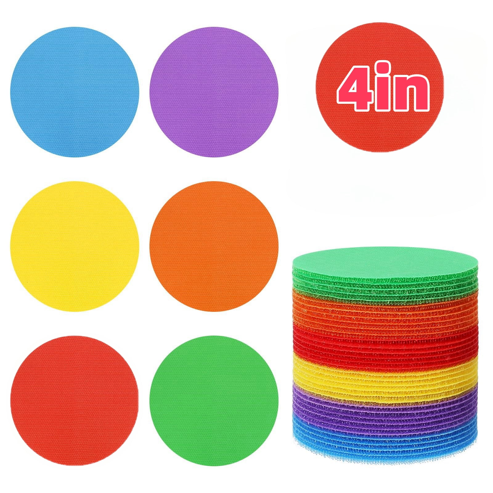 Trianu 30 Pcs Carpet Spots Markers for Classroom 4 inch Reusable Floor ...