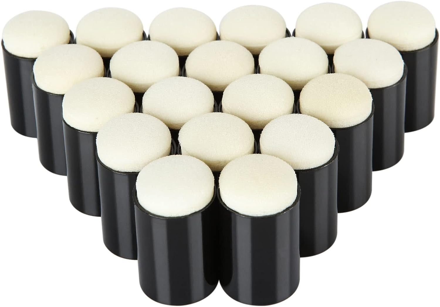 Trianu 30 Pcs Craft Finger Sponge Daubers Drawing Project Finger Painting Sponge Set for Card ...