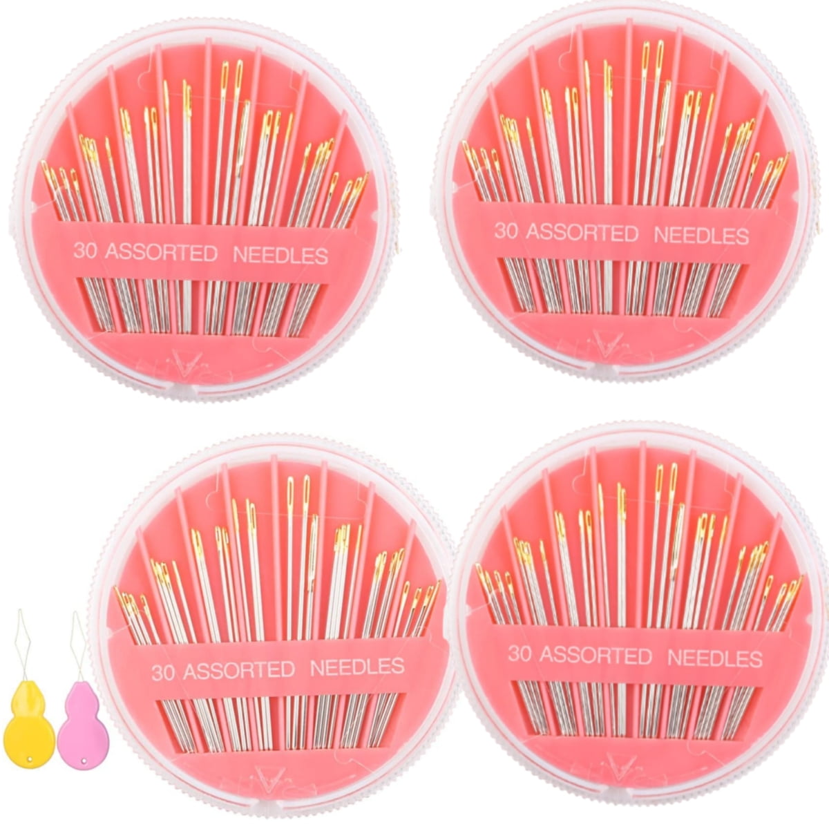 Trianu 30Pcs Premium Hand Sewing Needles, 6 Sizes 30-Count Assorted ...