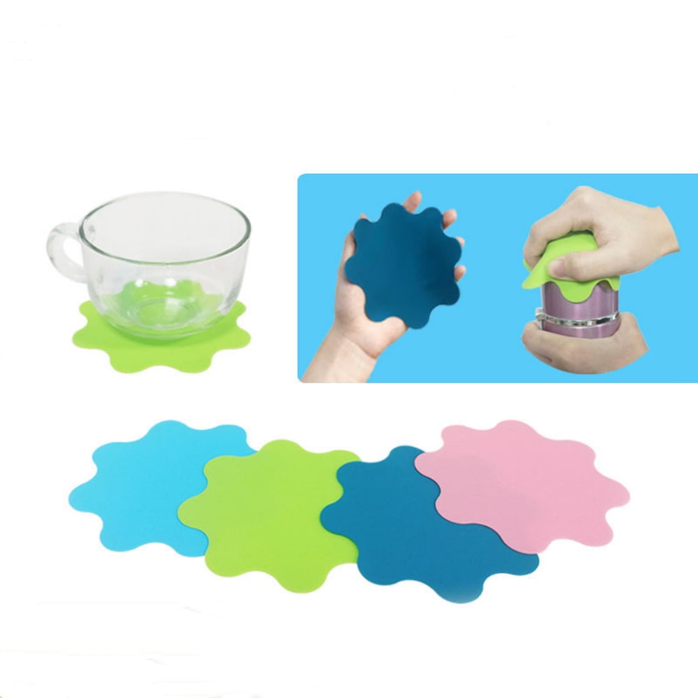 Trianu 4 Pack Rubber Jar Opener Gripper Pad-Jar Opener for Weak Hands ...