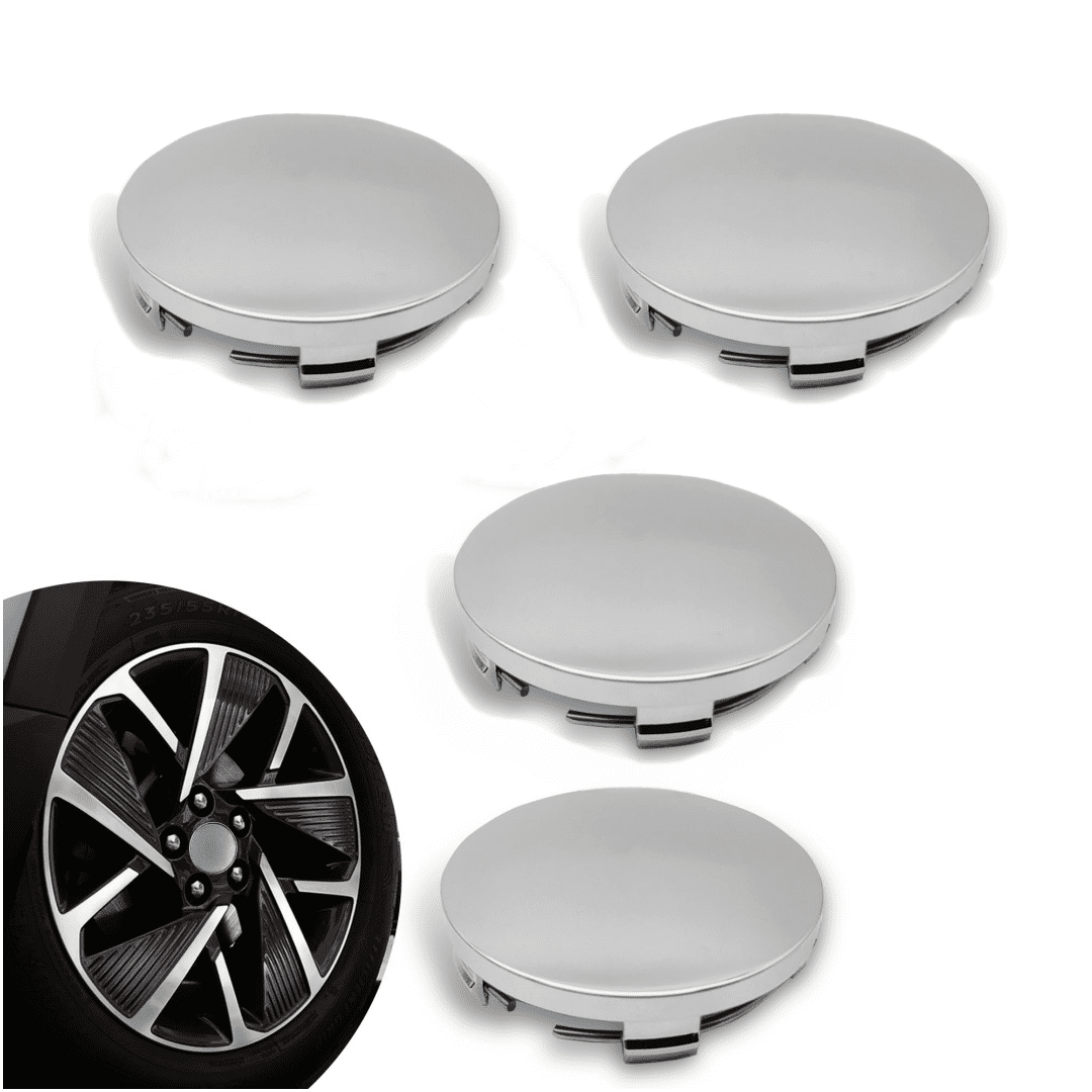 Trianu 4 Pcs Car Wheel Hub Center Cap, 2.36" OD 2.2" ID Snap-in Wheel ...