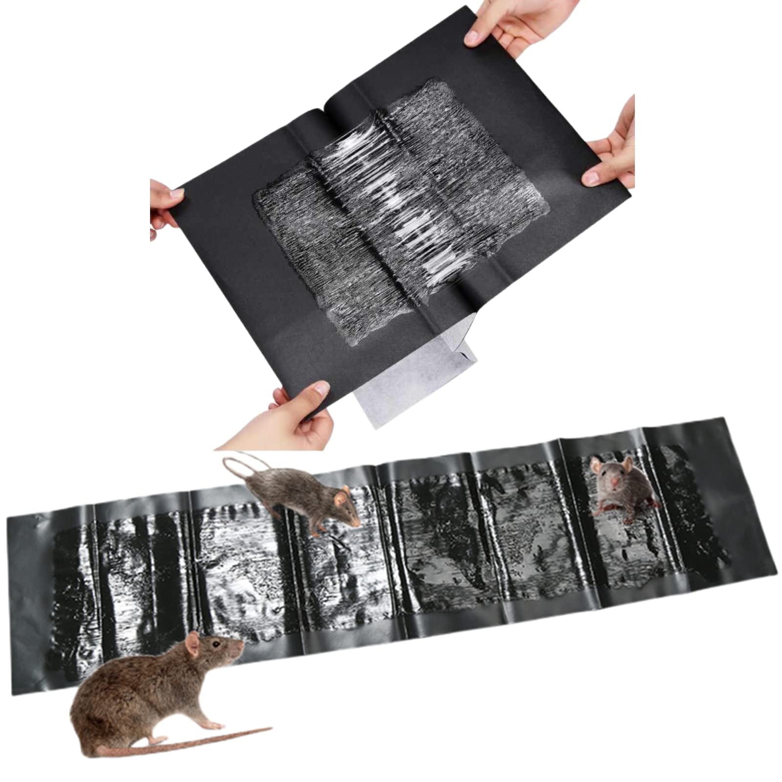 Trianu 4 Pcs Sticky 47 inch Large Mouse Trap Mouse Glue Traps Sticky ...
