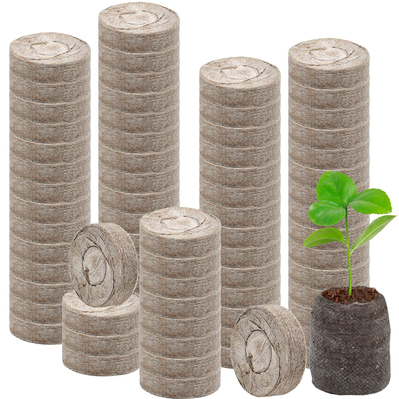 Trianu 50 Pcs Peat Pellets for Seedlings, 35mm Compressed Seed Starting ...