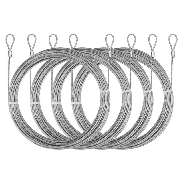 Trianu 6.5ft Stainless Steel Metal Wire Cable Ropes Hardware Kits for ...