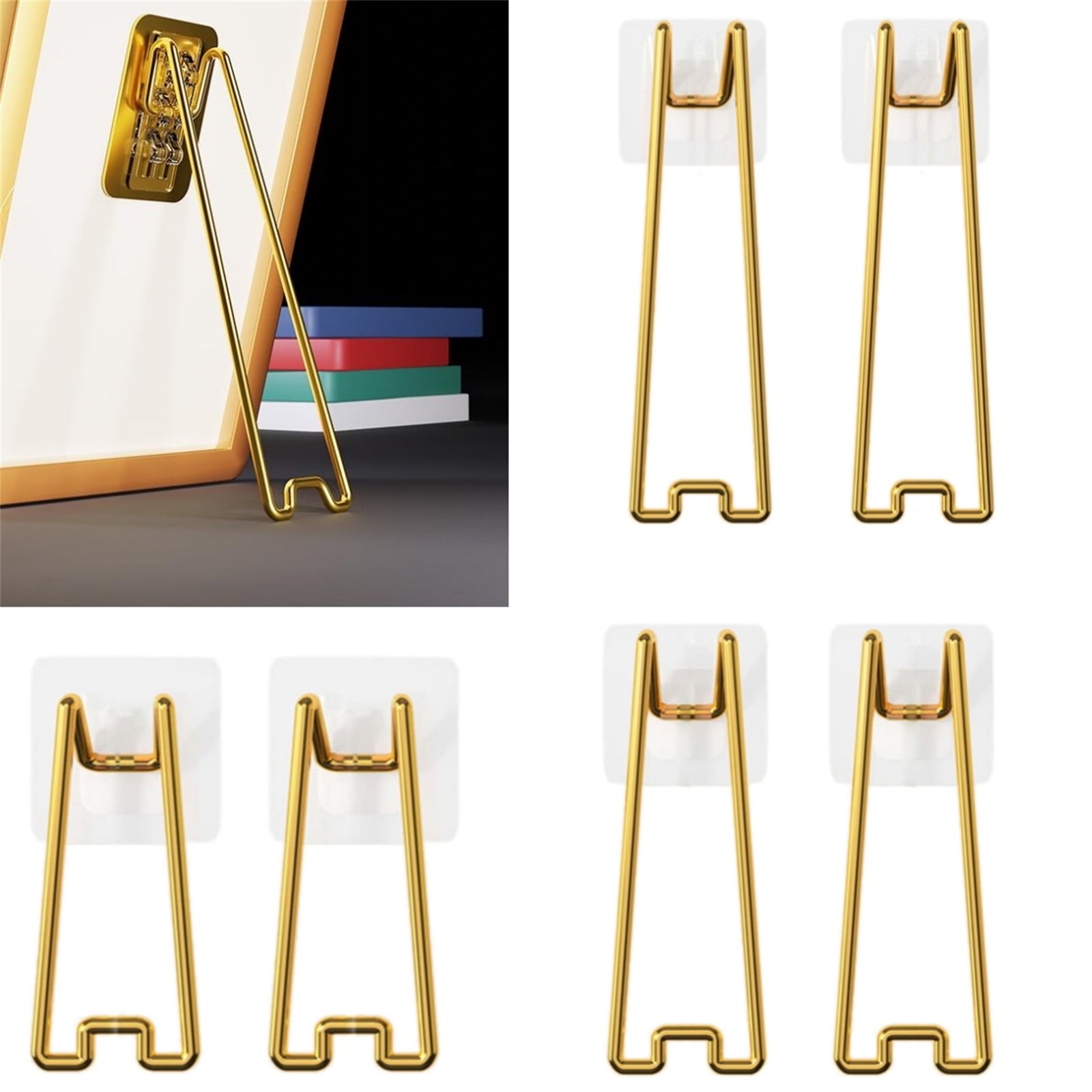 Trianu 6Pcs 3 Sizes Adjustable Metal Picture Frame Easel Backs, Self ...