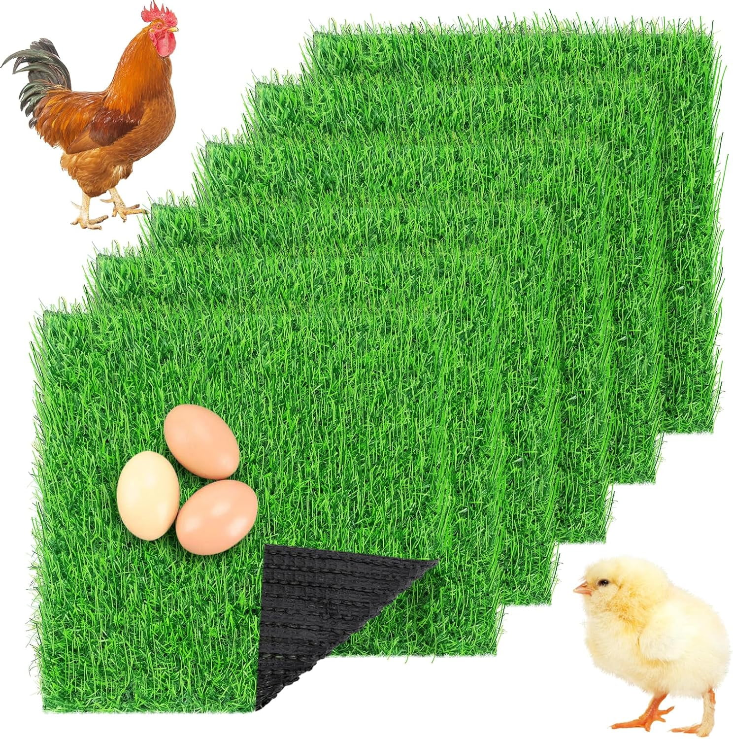 Trianu 6Pcs Nesting Pads for Chicken Coop 12"x12"x1.2" Chicken Laying ...