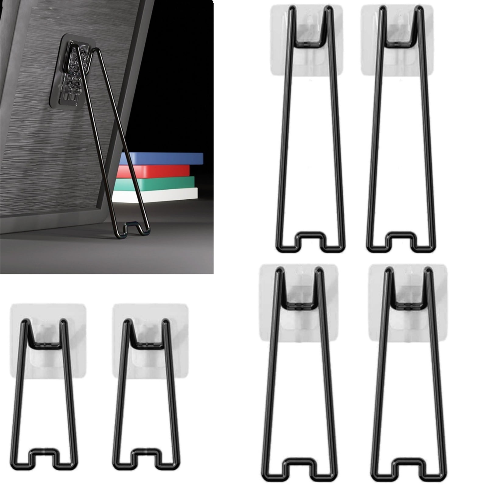 Trianu 6Pcs Photo Frame Bracket Display Stand Adhesive Easel Back ...