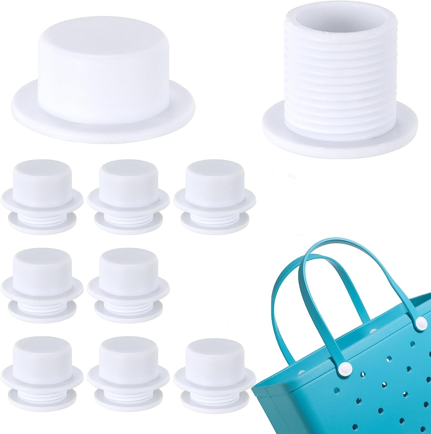 Trianu 9 Sets Replacement Rivets for Beach Bag Rubber Tote Accessories ...