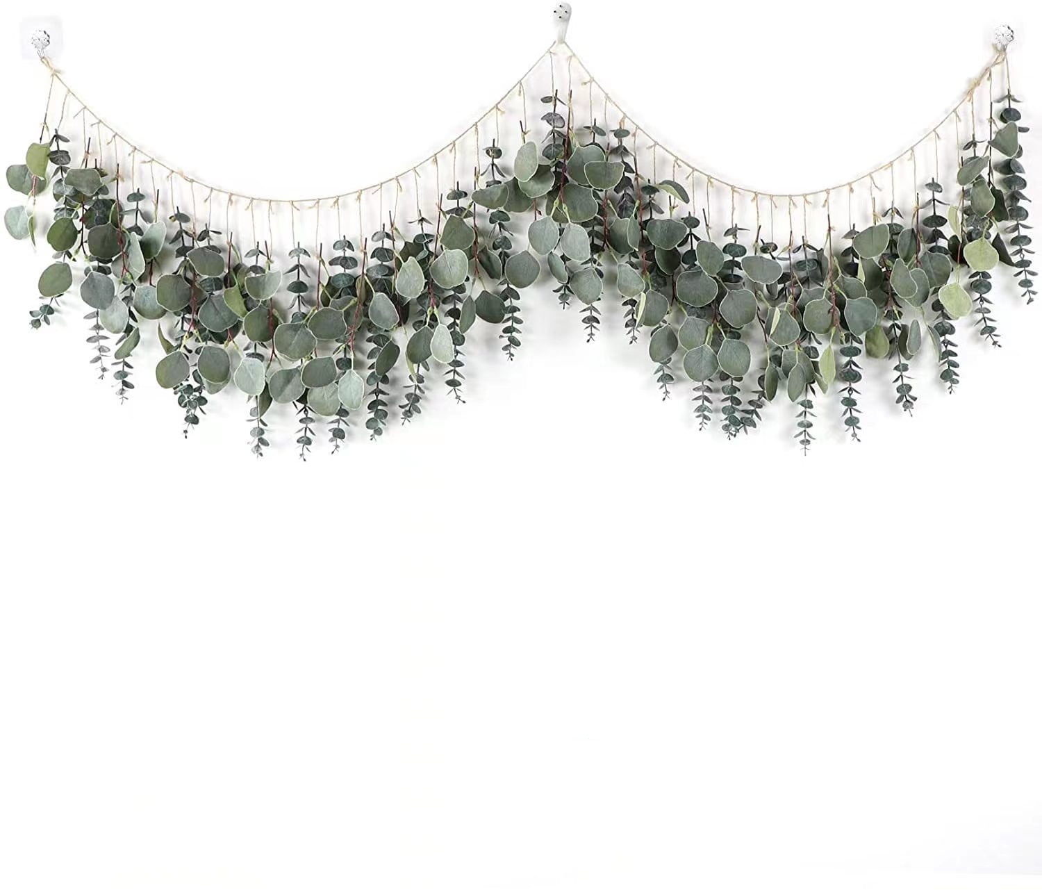 Trianu Artificial Eucalyptus Wall Decor Hanging Eucalyptus Greenery ...