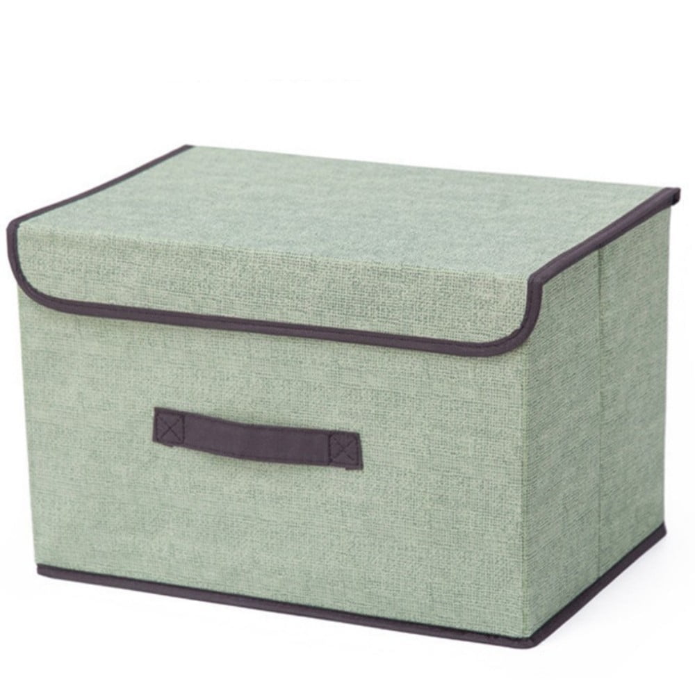 Trianu Collapsible Storage Boxes 1 Pack, Linen Fabric Storage Baskets ...