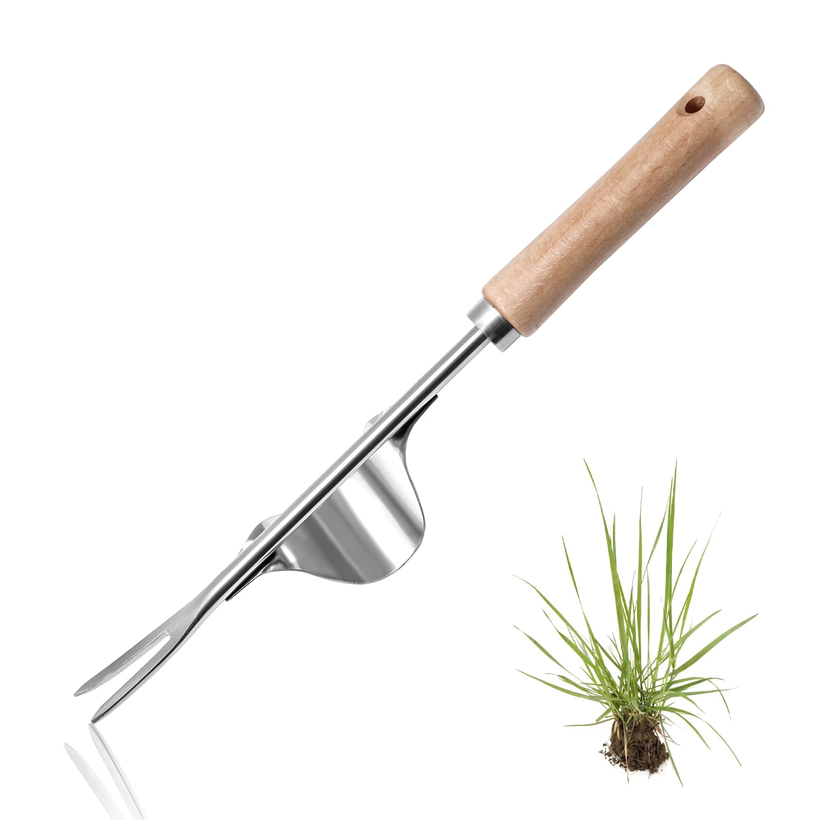 Trianu Hand Weeder Tool, Stainless Steel Manual Weed Puller Bend-Proof ...