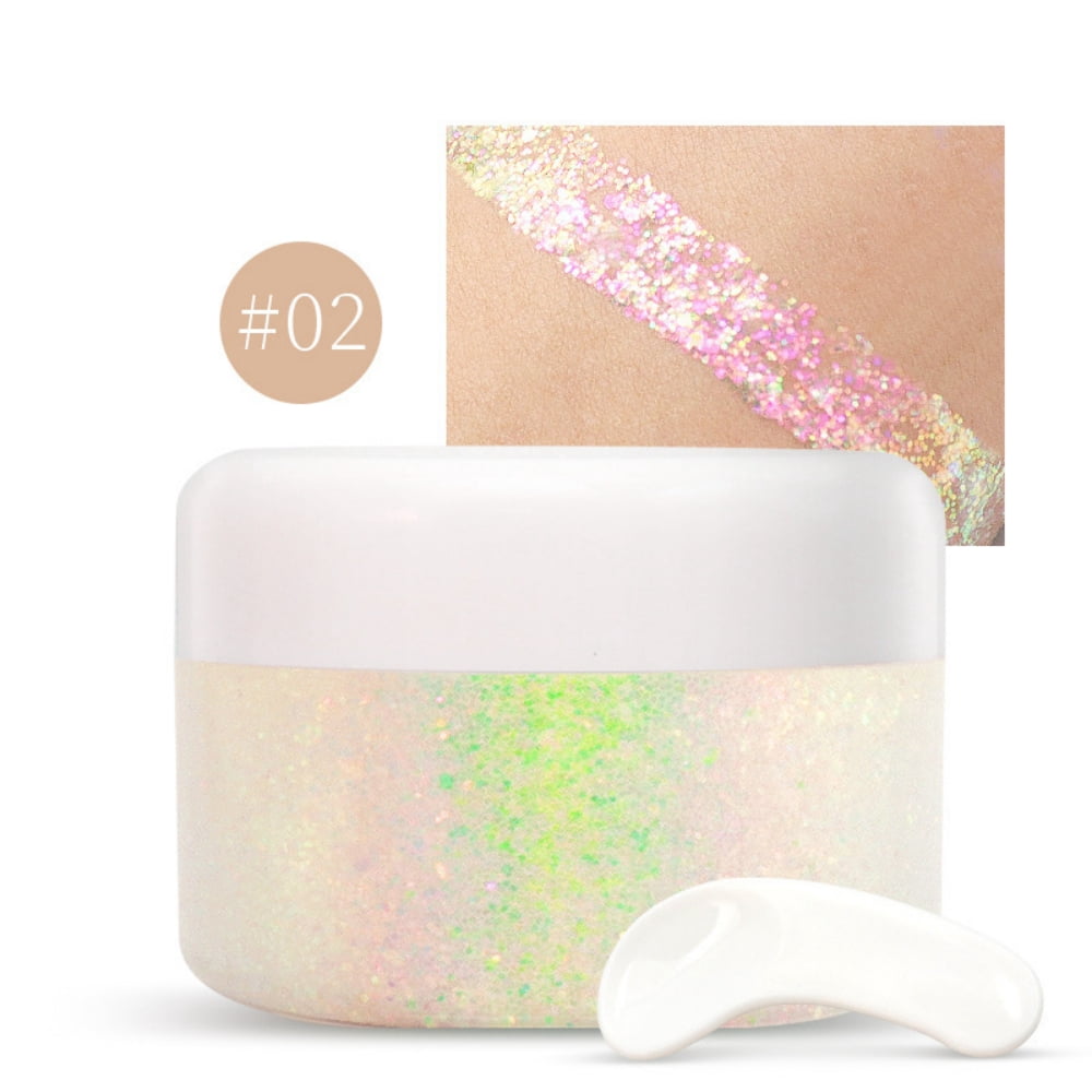 Trianu Holographic Body Glitter Gel for Body Face Hair Lip Makeup, Long ...