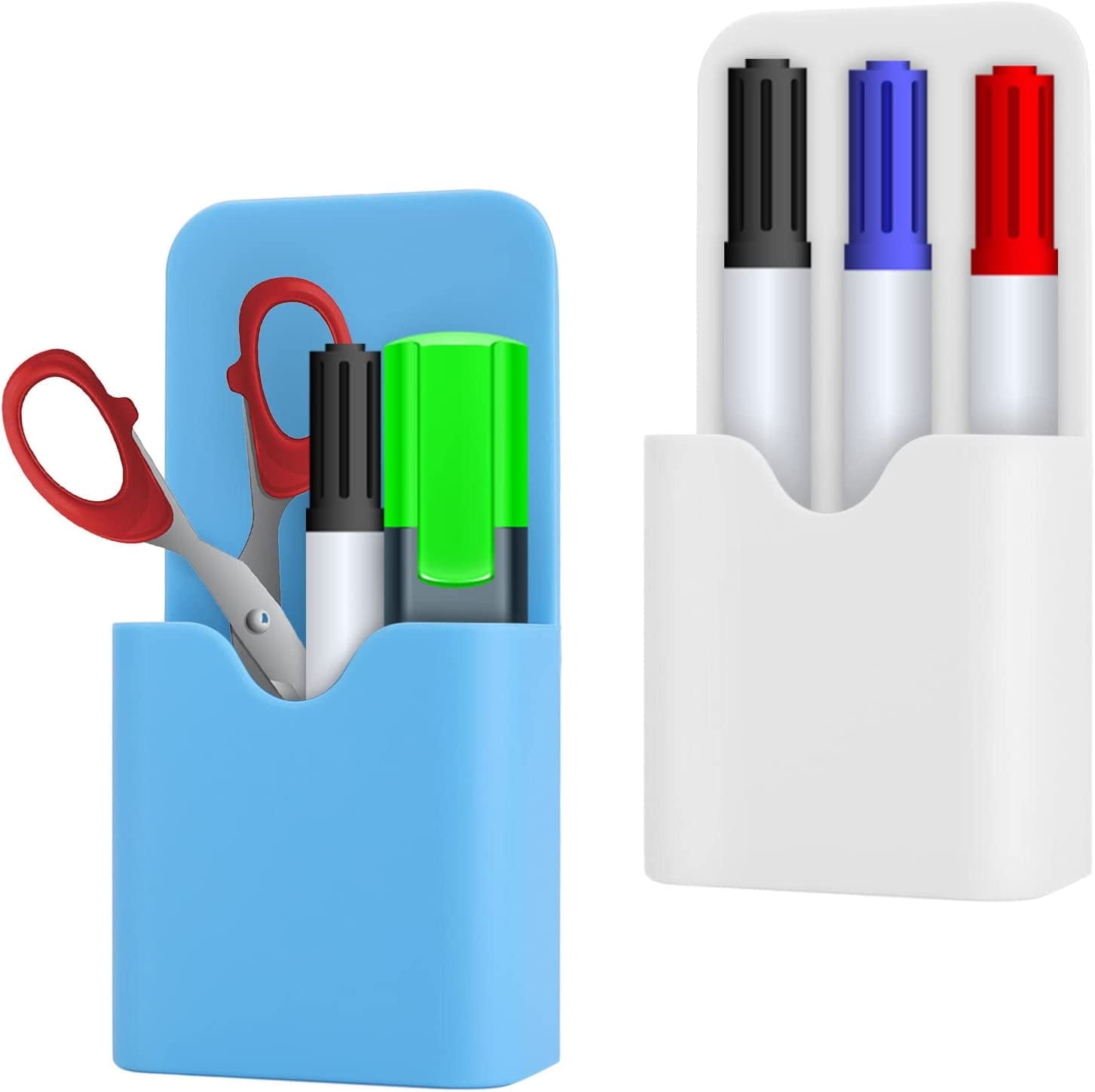 Trianu Magnetic Pencil Holder, Plastic Marker Holder for Whiteboard ...