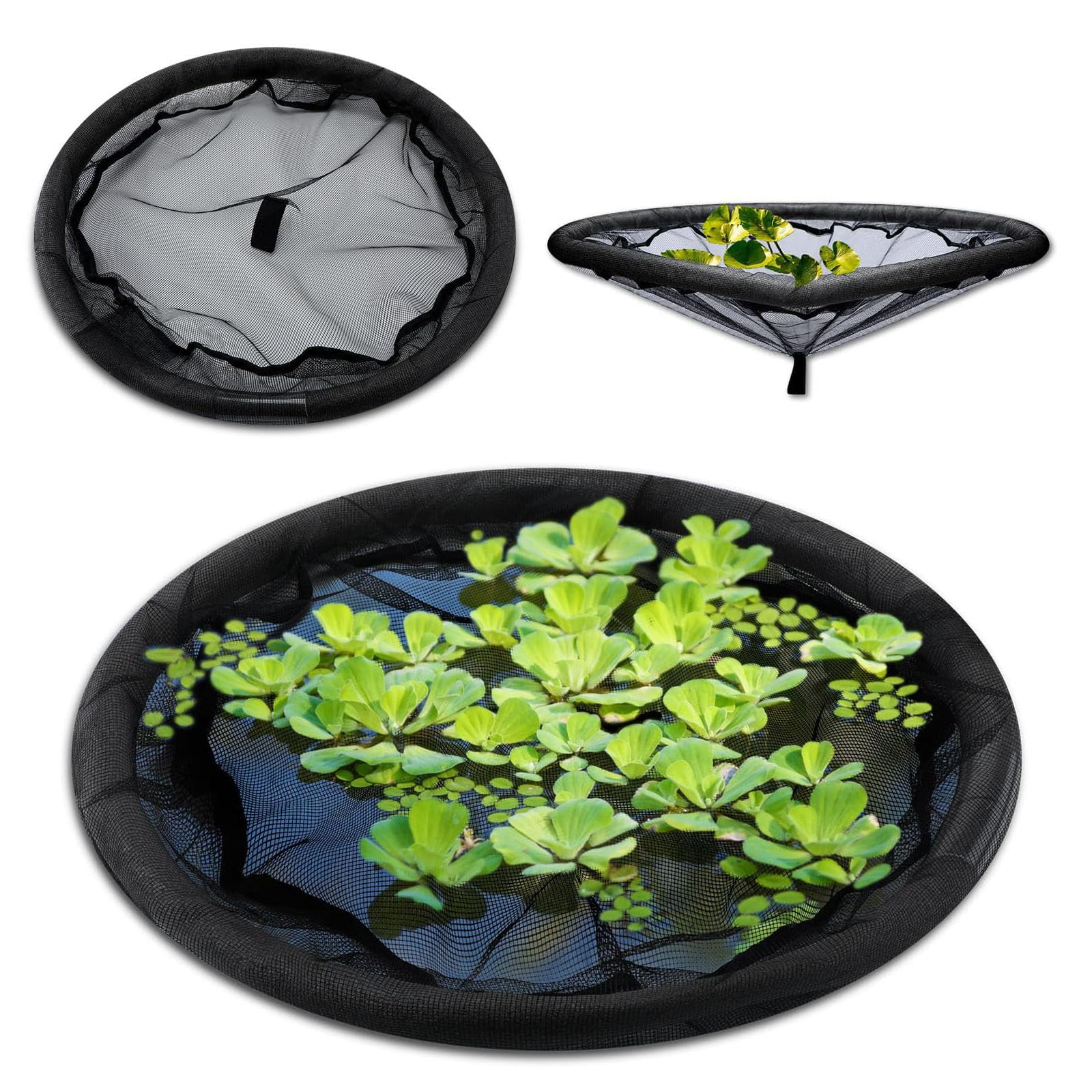 Trianu Round Floating Flora Fish Barrier 24.8" Floating Island Plant ...