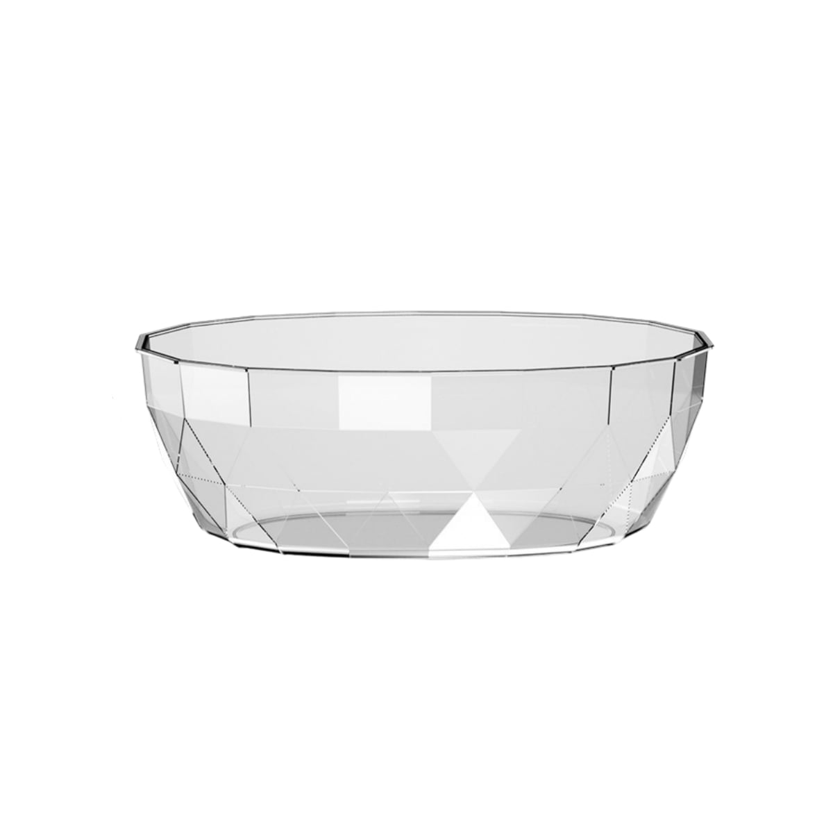 Trianu Salad Bowls Irregular Shape Serving Bowls, Transparent Kitchen ...